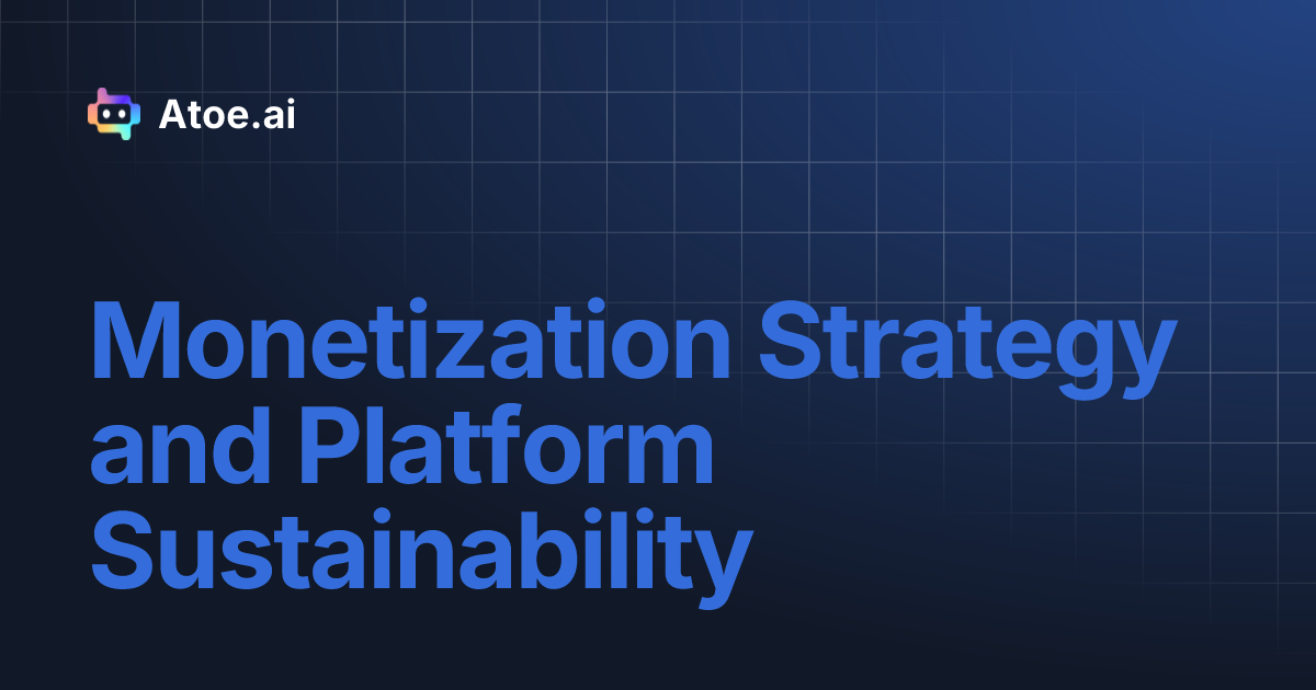 Monetization Strategy and Platform Sustainability | Atoe.ai
